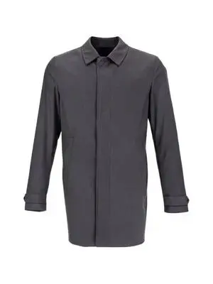 Herno Button-cuff Wool Coat