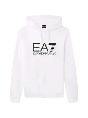 EA7 Logo-print Drawstring Hoodie