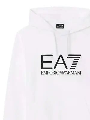EA7 Logo-print Drawstring Hoodie