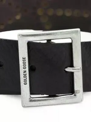 GOLDEN GOOSE Sierra Studded Leather Belt