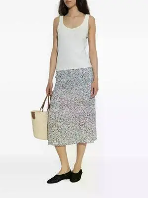 Tory Burch Floral-print A-line Midi Skirt