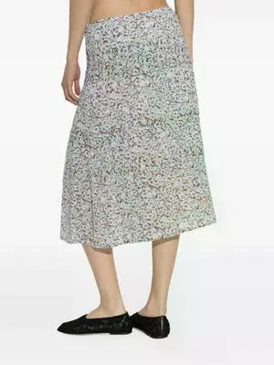 Tory Burch Floral-print A-line Midi Skirt