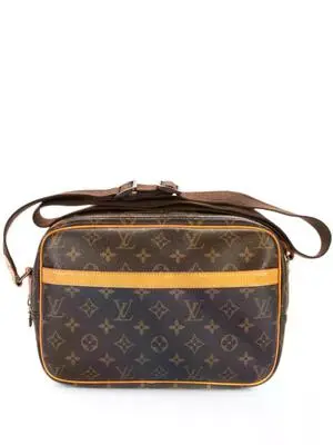 LOUIS VUITTON Monogram Reporter Shoulder Bag - Brown