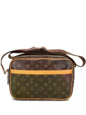 LOUIS VUITTON Monogram Reporter Shoulder Bag - Brown