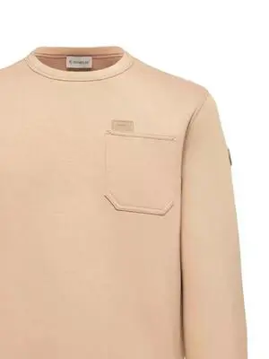 Moncler Logo Patch Sweatshirt - Neutrals