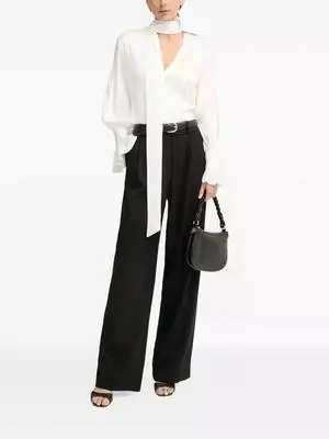 SILVIAN HEACH Pussy-bow Ruffled Blouse