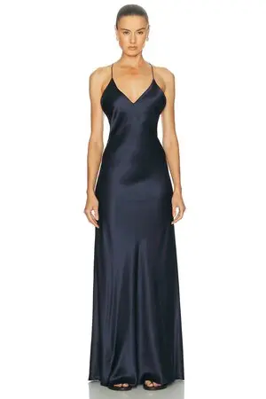 NILI LOTAN Ira Gown In Silk Satin