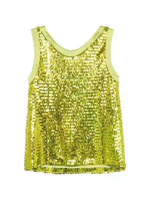 Liviana Conti Sequin-embellished Sleeveless Top