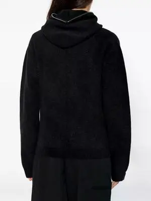 Rick Owens Hooded Zip-up Cardigan