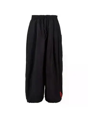 Y3 Logo-print Drawstring-waist Trousers - Black