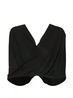 HANITA Draped Top - Black
