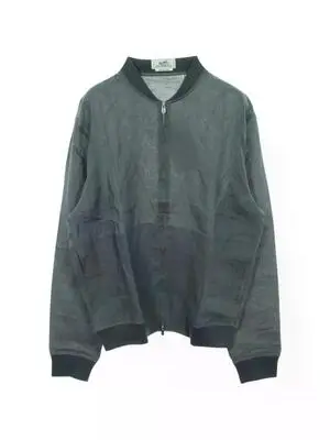 Hermès Zip-up Linen Sweater - Green