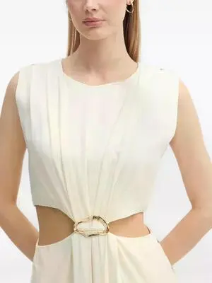 GAUDI Cut-out Hardware-detail Midi Dress