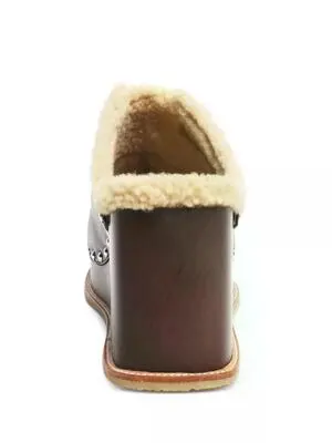 Hermès Earth Studded Mules