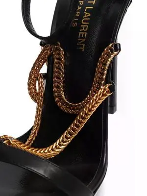 Saint Laurent Chain-detail Stiletto Sandals