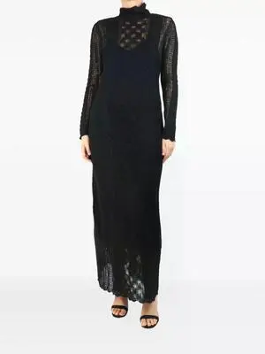 Ulla Johnson Alpaca-blend Maxi Dress With Chevron Knit And Scalloped Hem