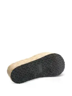 ISABEL MARANT VINTAGE Raffia Platform Sandals