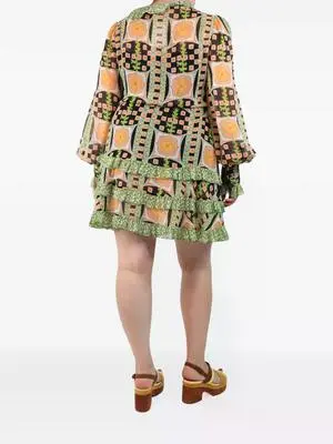 TEMPERLEY LONDON Ruffled Silk Dress