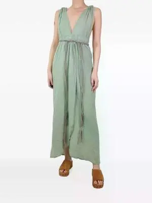 Caravana Halterneck Braided Midi Dress