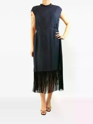 Attersee Fringed Linen Maxi Dress