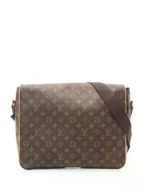 LOUIS VUITTON 2001 Aves Monogram Shoulder Bag - Brown