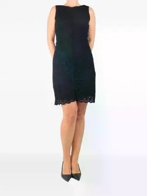 Dolce & Gabbana Floral-lace Mini Dress - Black