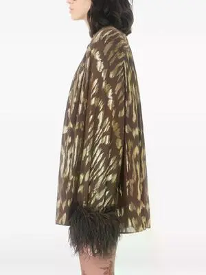Valentino Garavani Lurex Jacquard Shirt - Brown