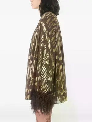 Valentino Garavani Lurex Jacquard Shirt - Brown