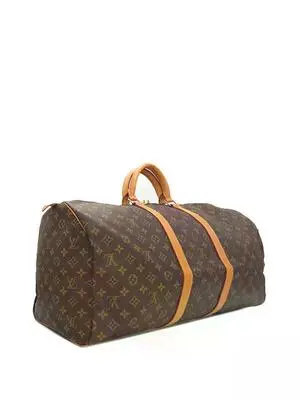 LOUIS VUITTON 1995 Monogram Keepall 55 Travel Bag