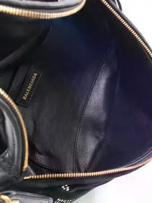 Balenciaga Souvenir Cross Body Bag With Rhinestone Embellishment