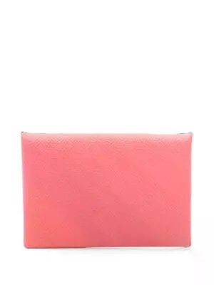 Hermès 2016 Calvi Coin Purse - Pink
