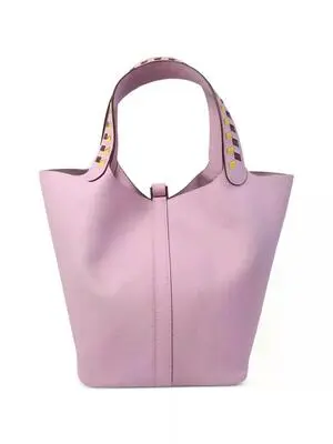 Hermès Picotin Leather Tote Bag - Pink