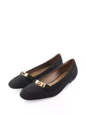 Hermès Bilbao Kelly Turn-lock Ballet Flats - Black