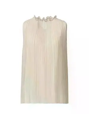 Fabiana Filippi Sleeveless High Neck Top - Neutrals