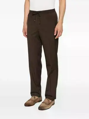 Corneliani Drawstring-waist Trousers - Brown