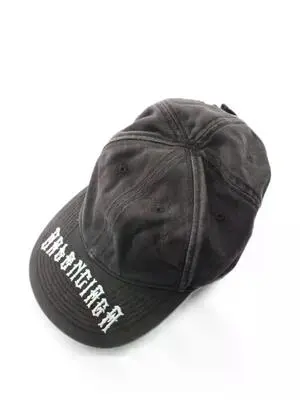 Balenciaga Tattoo Logo Baseball Cap - Grey