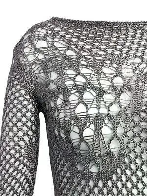 DONDUP Distressed Open-knit Mini Dress