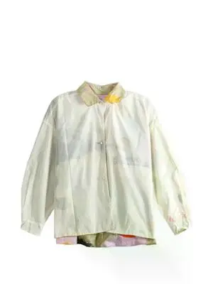 DANIELA GREGIS Graphic-print Button-up Shirt - Neutrals