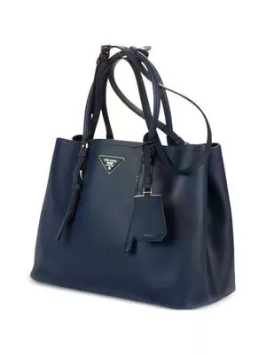 Prada Saffiano Cuir Tote Bag - Blue
