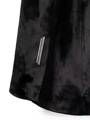 DONDUP Velvet-effect Single-breasted Blazer