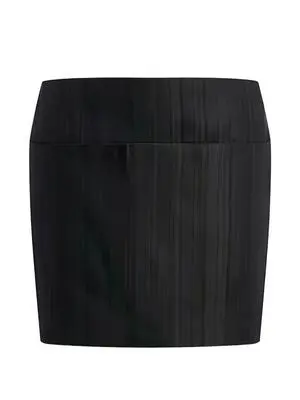 DONDUP Herringbone-patterned Mini Skirt - Black