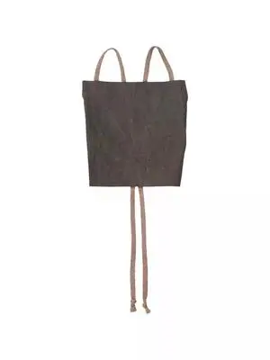 ZIGGY CHEN Square-neck Top - Brown