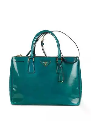 Prada Galleria Double-zip Tote Bag - Green