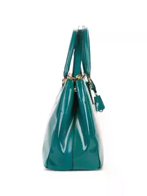 Prada Galleria Double-zip Tote Bag - Green