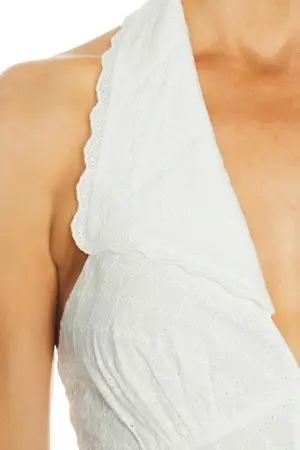 MIRROR PALAIS Eyelet Mini Dress