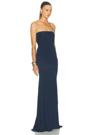 Alex Perry Strapless Drape Gown