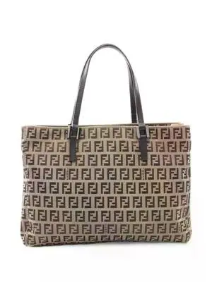 Fendi Zucchino Tote Bag - Neutrals