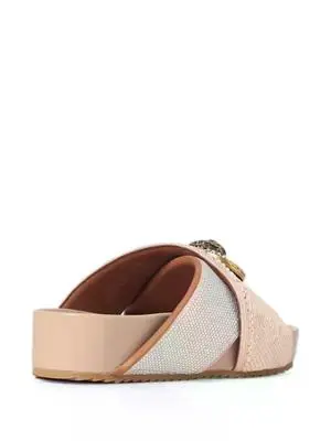 Kurt Geiger Sequin Embellished Eagle Head Sandals