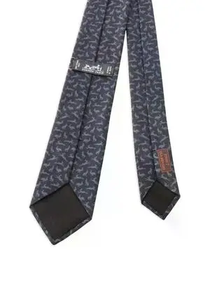 Hermès Silk Neck Tie - Blue