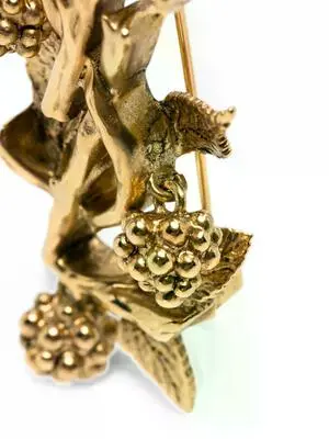 Saint Laurent Berry-motif Brooch